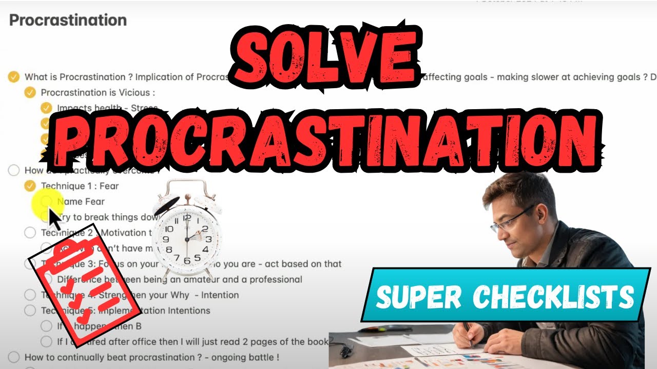BEAT Procrastination Once and For All with This CHECKLIST APPROACH ...