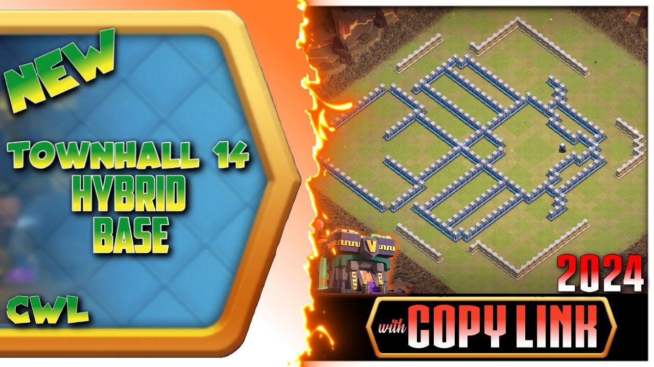 New Th14 !!! Townhall 14 Hybrid Base 2024 | CWL TH14 Base | Clash of ...