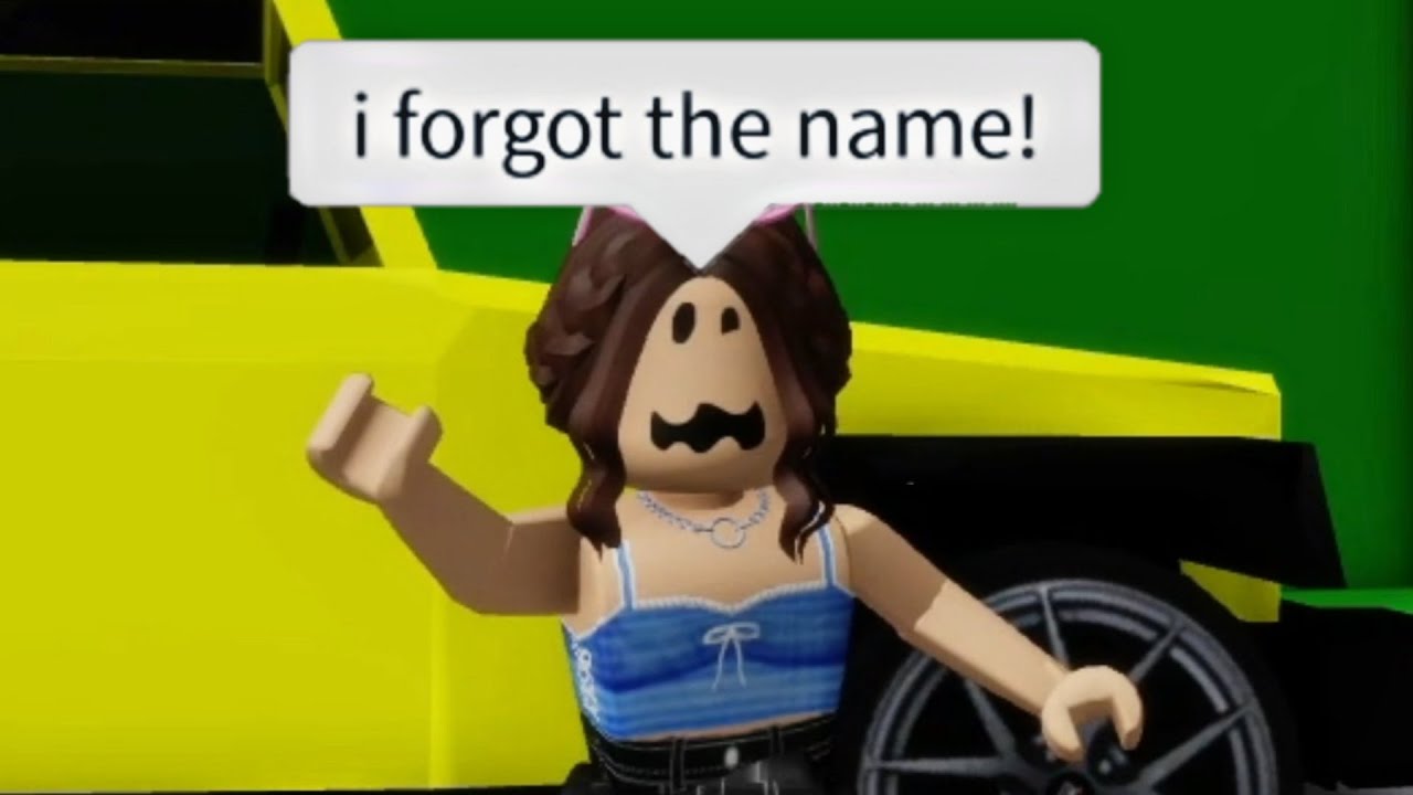 When you forget someone's name (meme) ROBLOX - YouTube