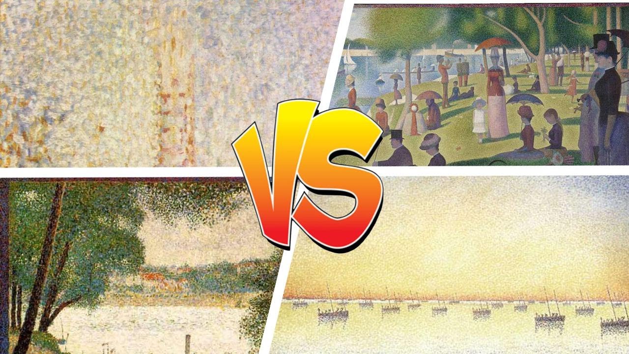 The Greatest Works Of Famous Pointillist Art 🌏 - YouTube