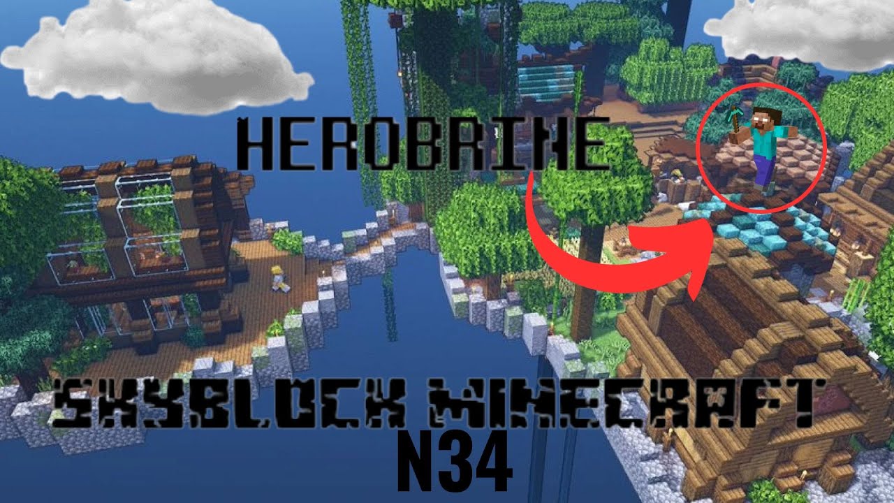 MINECRAFT SKYBLOCK found UNDERWATER WORLD AND FIGHT WITH WATER BOSS ...