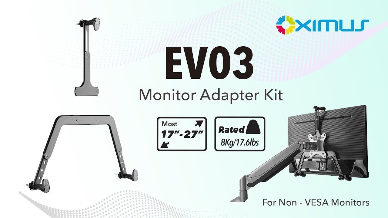 Oximus EV03 Vesa Mount Adapter Extention Universal for Non Vesa Monitor ...