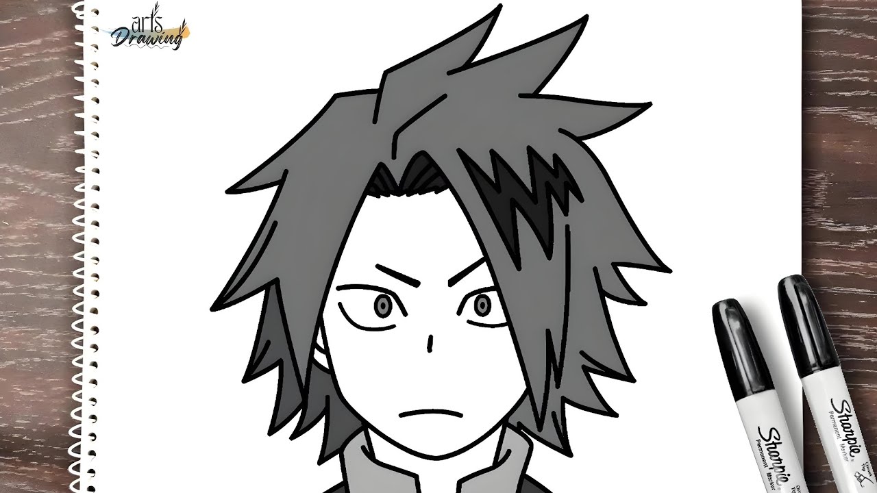 How to draw Denki Kaminari from My Hero Academia step by step - YouTube