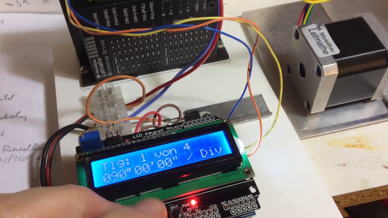 Teilapparat, angesteuert mit Arduino - YouTube