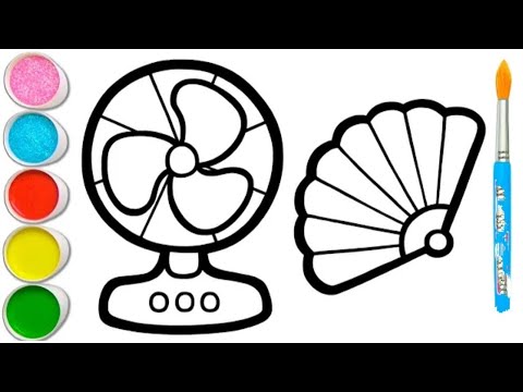 How To Draw Fan Easy - YouTube