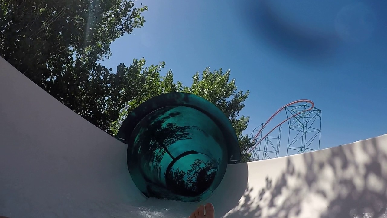 GoPro on Tiki Falls at Hurricane Harbor - YouTube