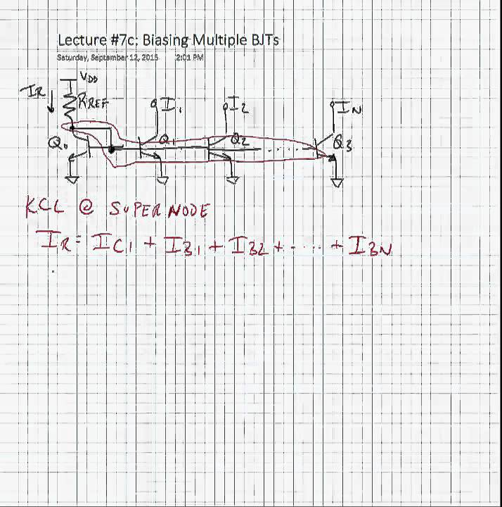 ECE 3110 - Lecture 7c: Biasing Multiple BJTs - YouTube
