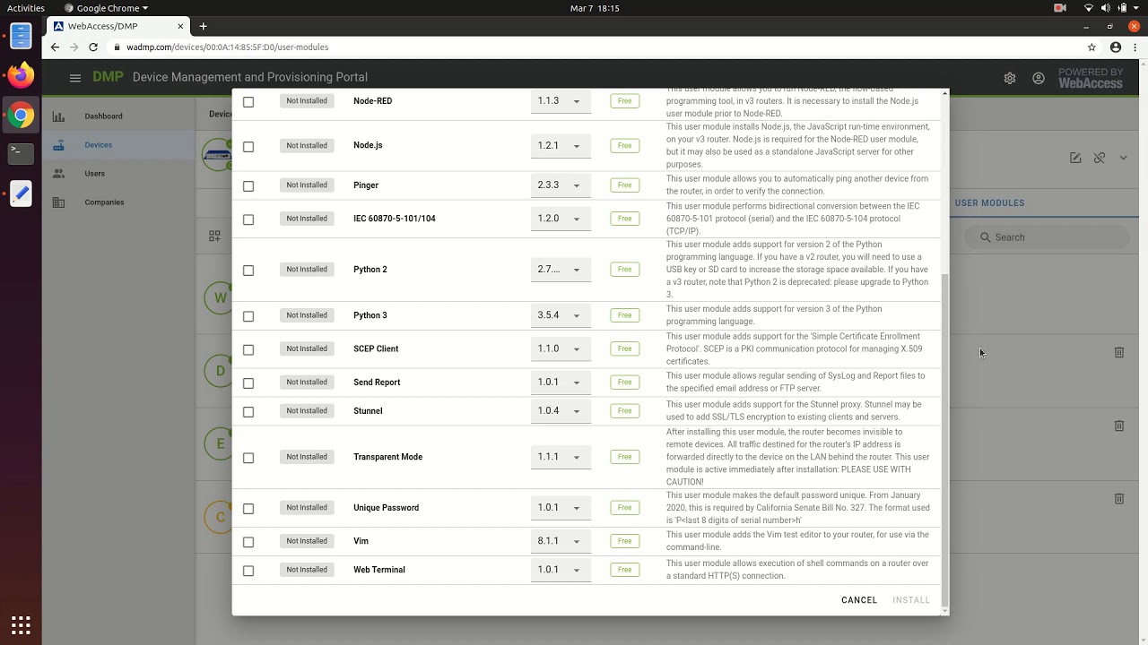 Configuring User Modules - YouTube
