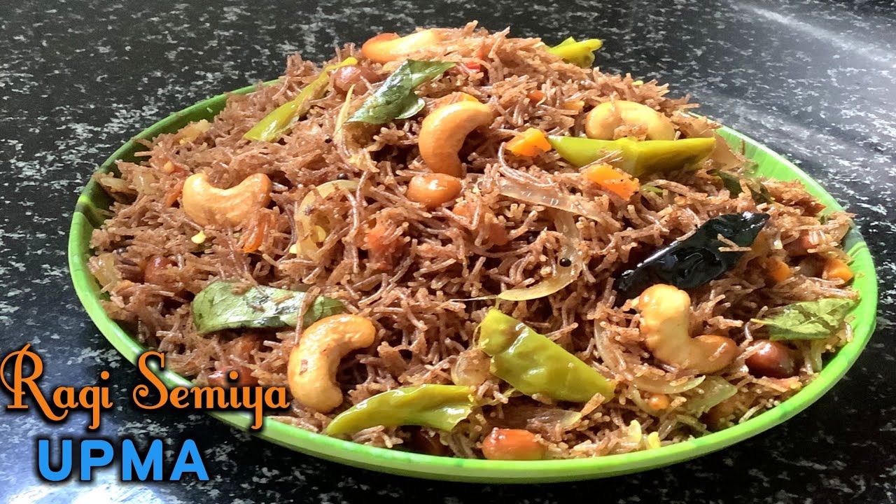Ragi Semiya Upma | రాగి సేమియా ఉప్మా | Ragi Semiya Recipe in Telugu ...