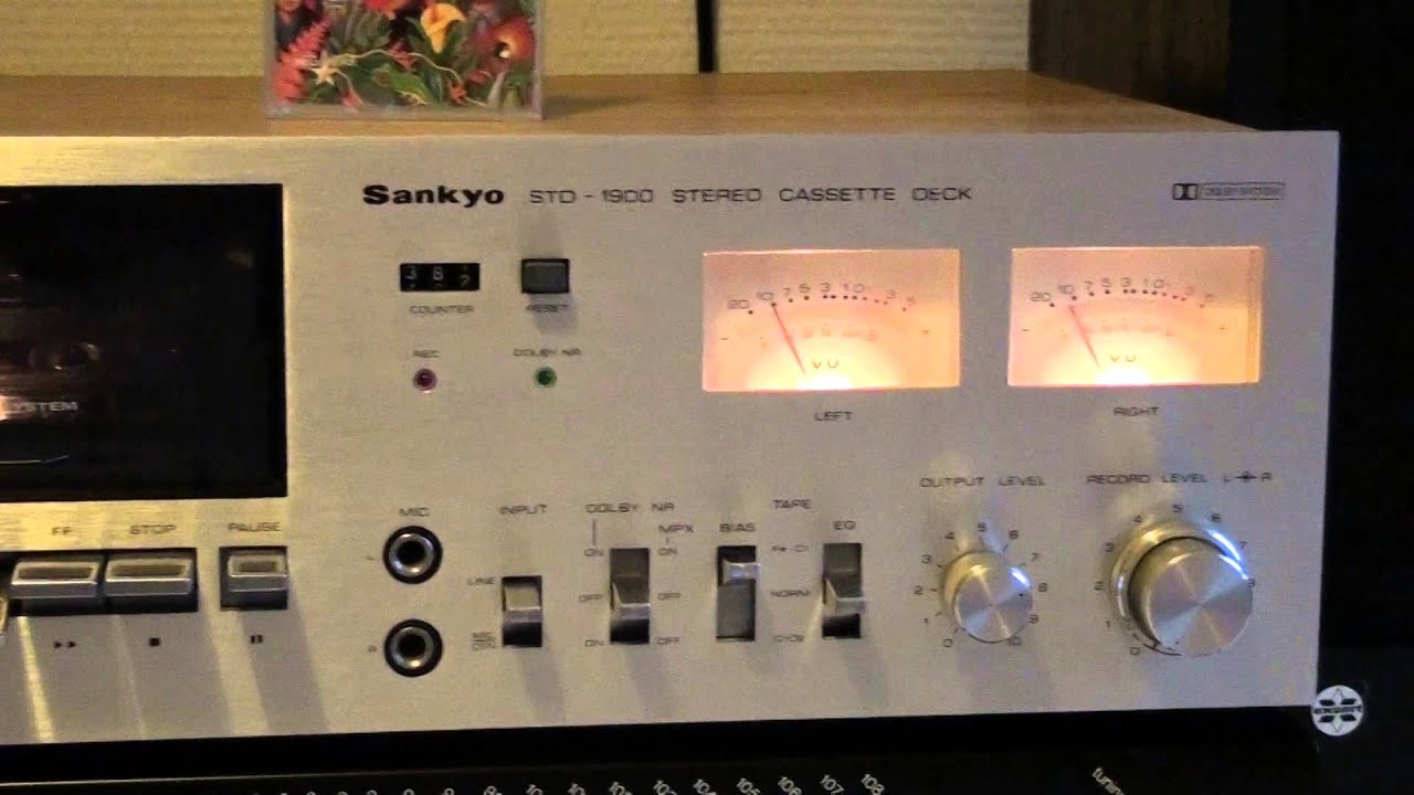 SANKYO STD-1900 STEREO CASSETTE DECK - YouTube