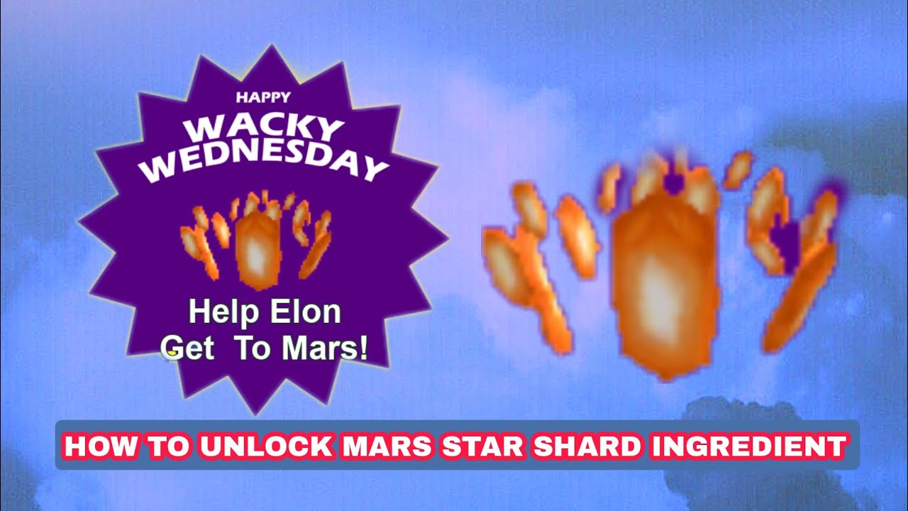 HOW TO UNLOCK MARS STAR SHARD INGREDIENT IN WACKY WIZZARD - YouTube