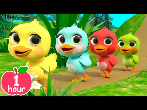5 Colorful Rainbow Little Ducks | Newborn Baby Songs & Nursery Rhymes