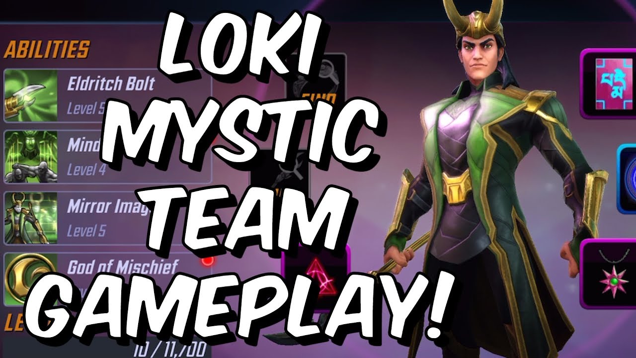 Loki Mystic Team Gameplay - Level 60 Thanos Raid Showcase - Marvel ...