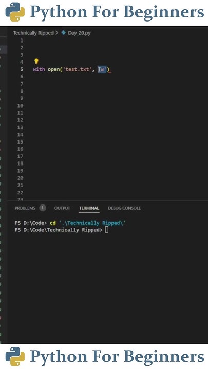 How To Write A Text File Using Python Python For Beginners Youtube