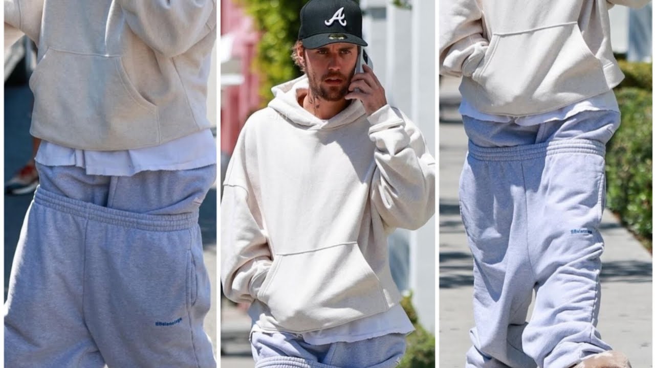 Justin Bieber Sagging Pants Corcra