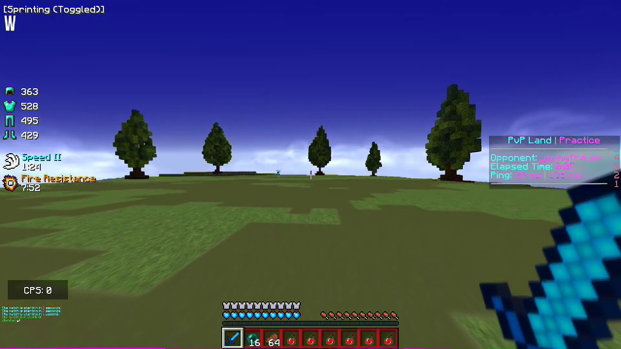 Short Fight 1920x1080 pvpland render test clicks/keyboard sounds - YouTube