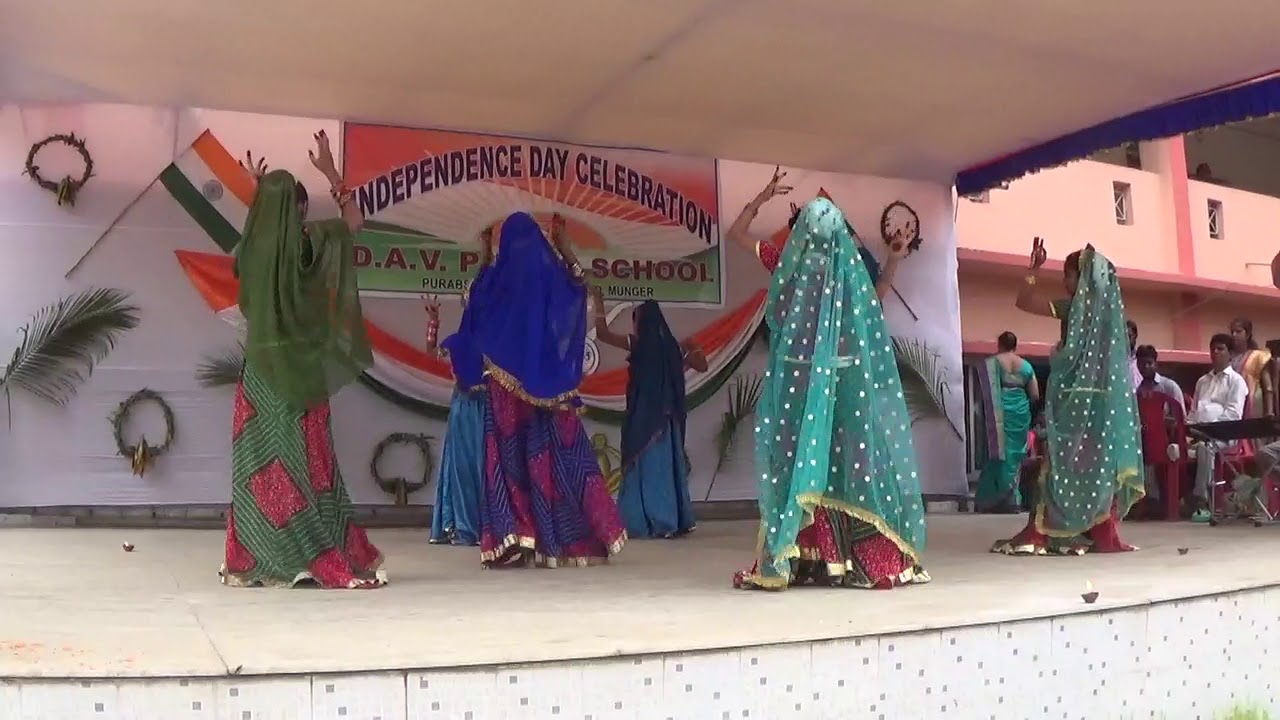Best Ghoomar Dance Performance Presented By DAV MUNGER Students - YouTube