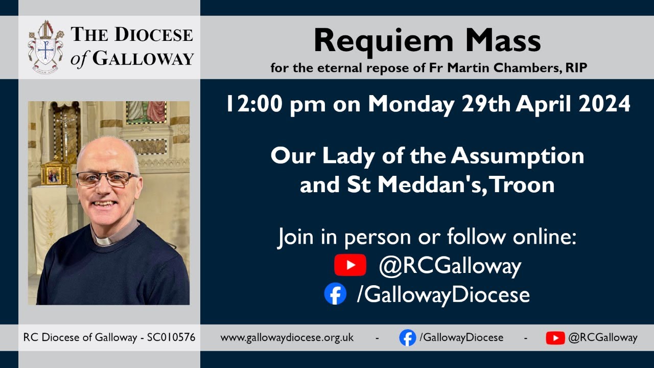 Requiem Mass for the eternal repose of Fr Martin Chambers, RIP - YouTube