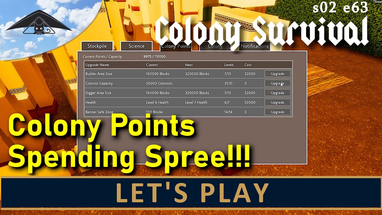 Colony Point Spending Spree! Let's Play Colony Survival s02 e63 - YouTube