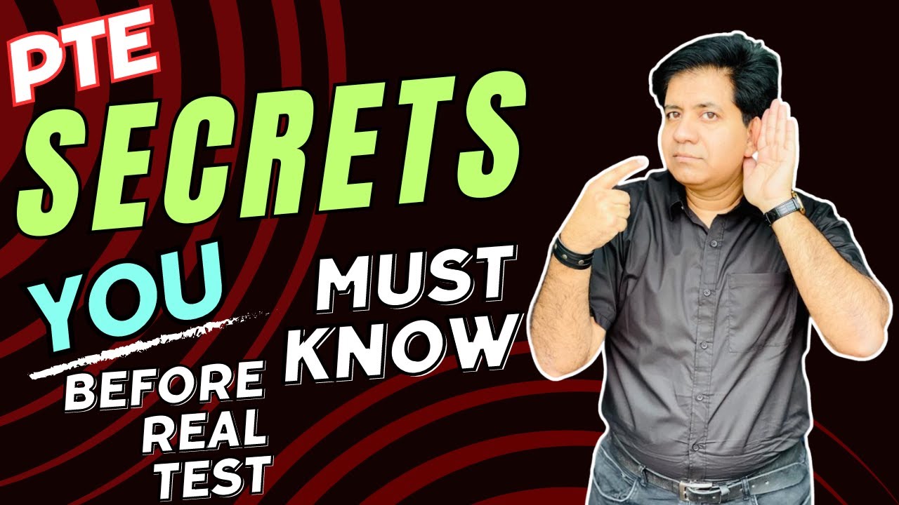 PTE Secrets You MUST KNOW Before Real Exam By Asad Yaqub - YouTube