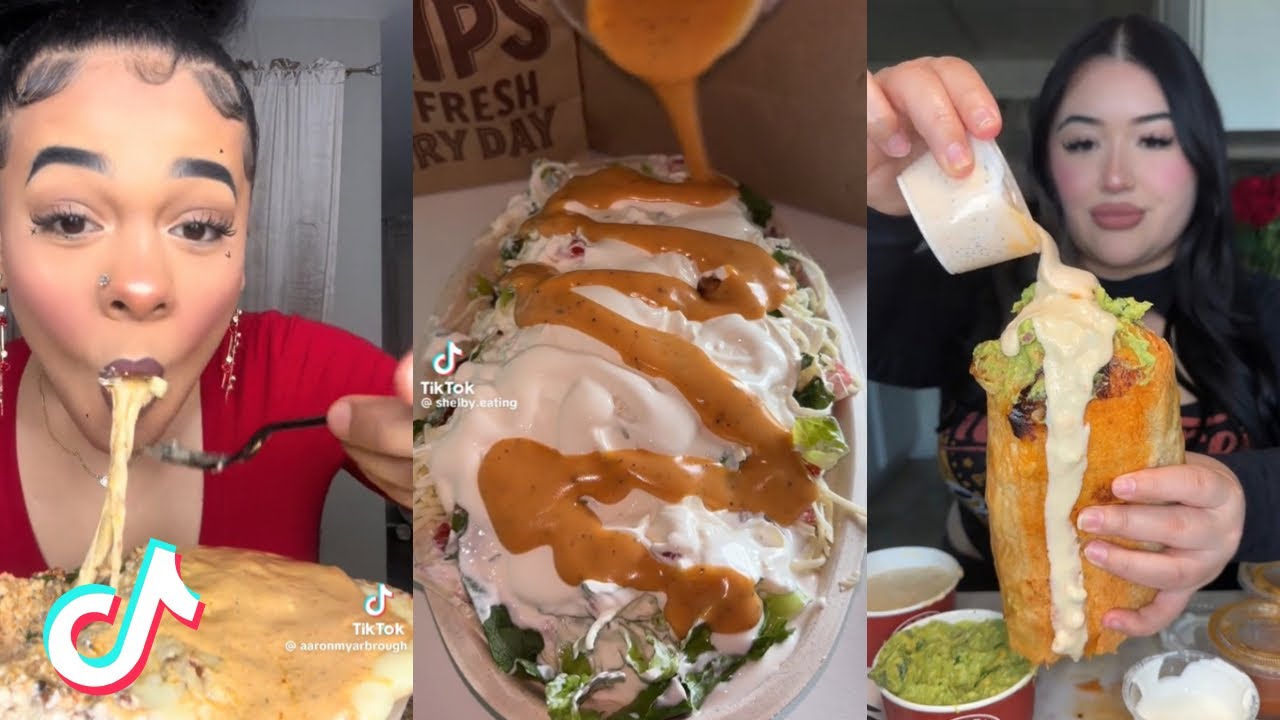 CHIPOTLE TikTok Mukbang Compilation #2 - YouTube