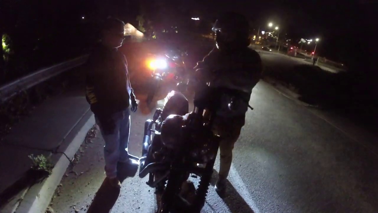 Motorcycle Breaking Down on the Freeway - YouTube