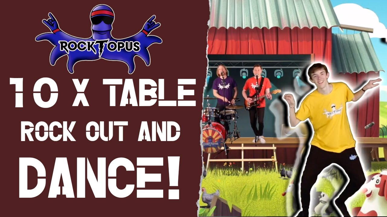Rock Out and Dance: 10 Times Table Song | Rocktopus | Fun Just Dance ...