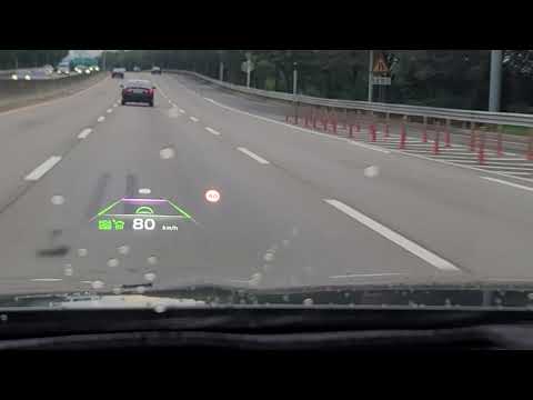 k8하이브리드 hud 자동 차선변경 - YouTube