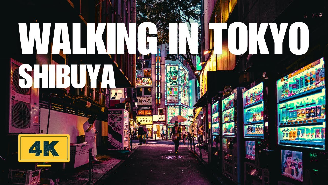 Walking In Tokyo - Shibuya Walking Tour in Tokyo [4K RESOLUTION] - YouTube