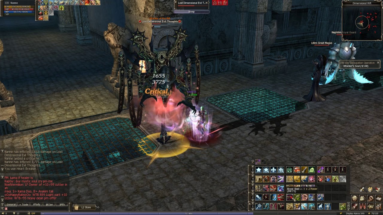 Lineage II Dimensional Rift - Diária Solo LV100+ - YouTube