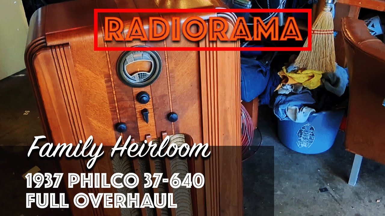 A family Heirloom Philco 37-640 full restoration - YouTube