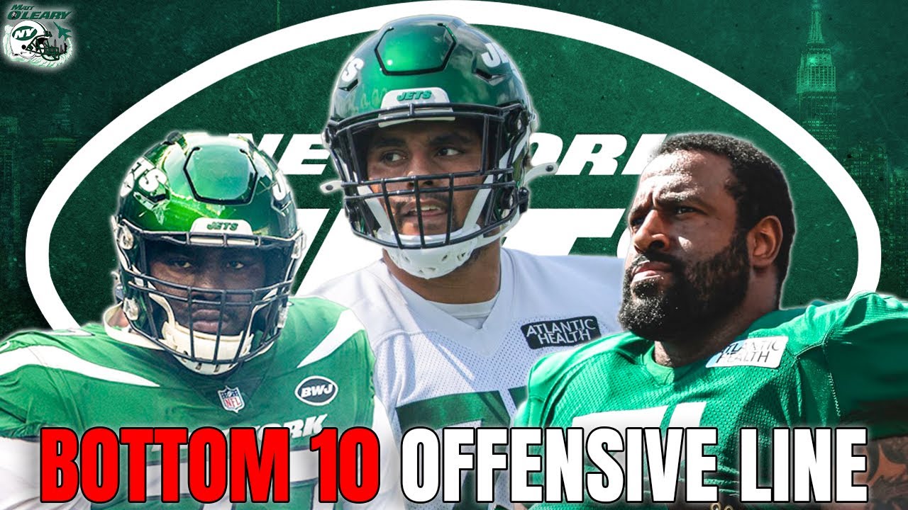 New York Jets Offensive Line Ranked BOTTOM 10 in NFL - YouTube