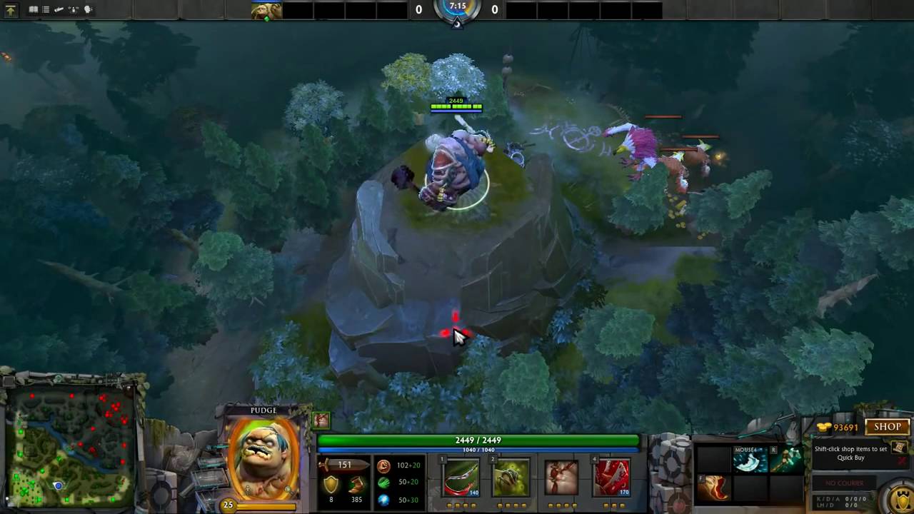 Dota 2 Pudge Kinetic Gem Crow's Feet and Dragonclaw Hook - YouTube