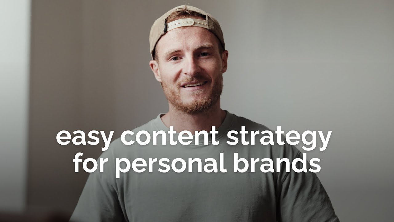 Easy content strategy for personal brands - YouTube