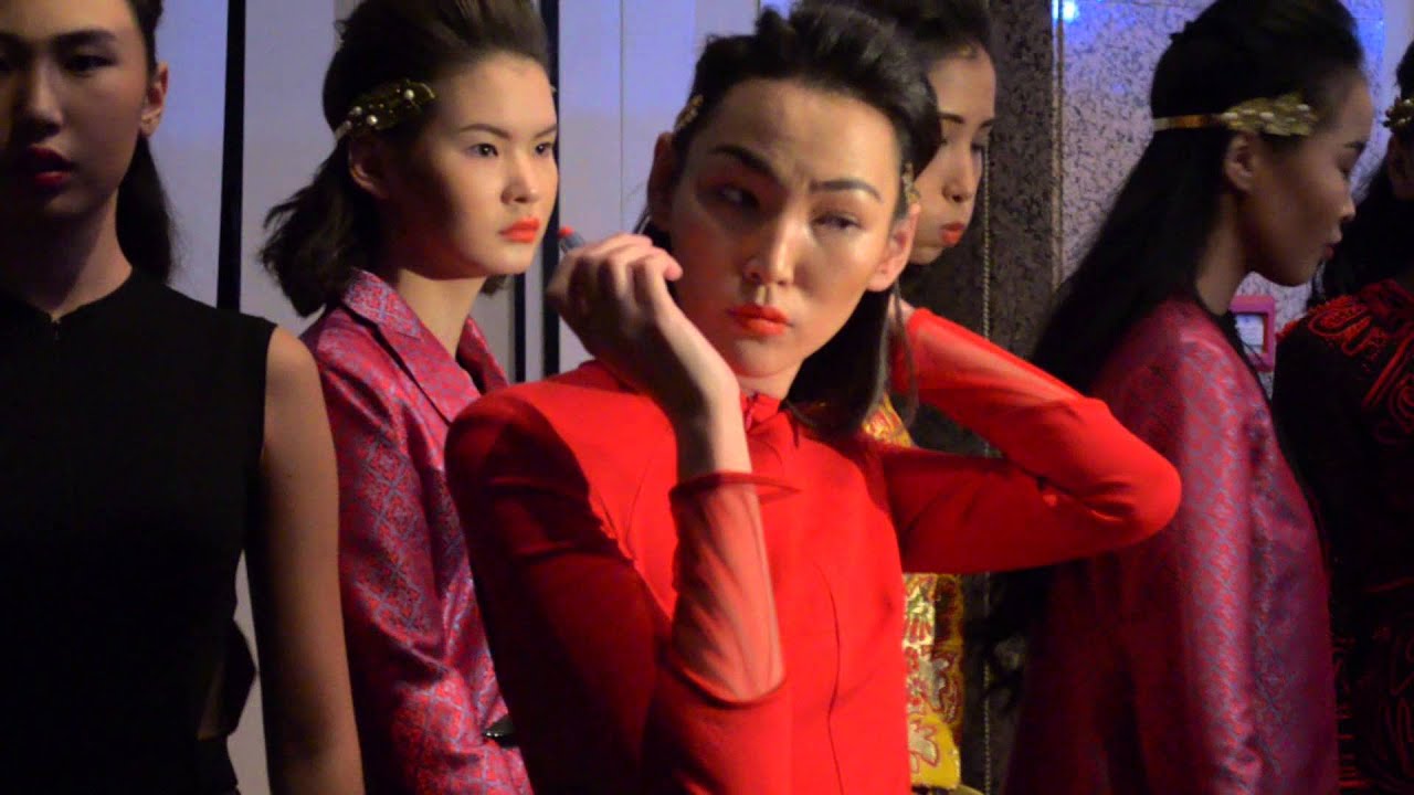 Michel & Amazonka UB fashion week private backstage etc - YouTube