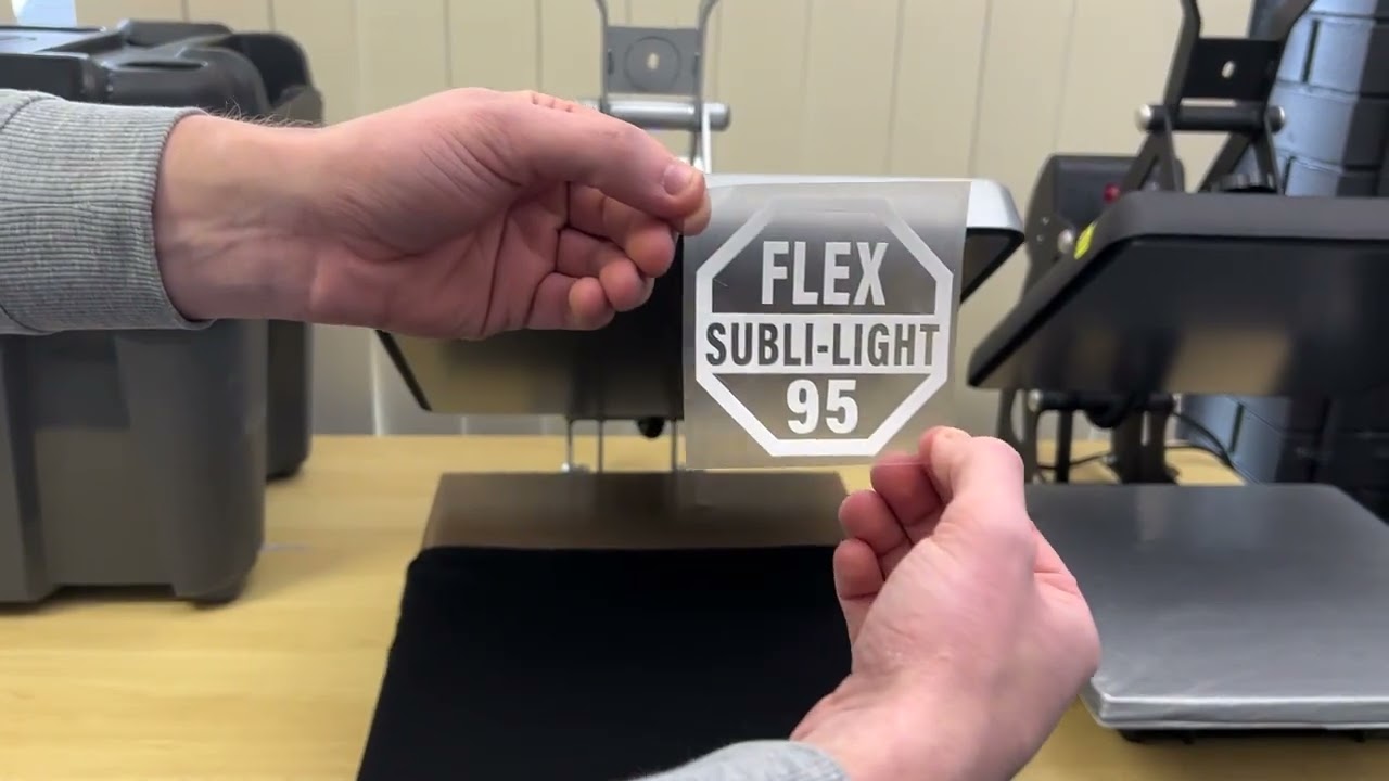 Applying Cut HTV with a blocker - Flex Subli-Light - YouTube