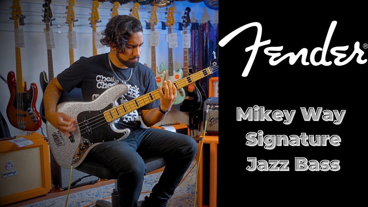 Fender Mikey Way Artist Signature Jazz Bass Demo - YouTube