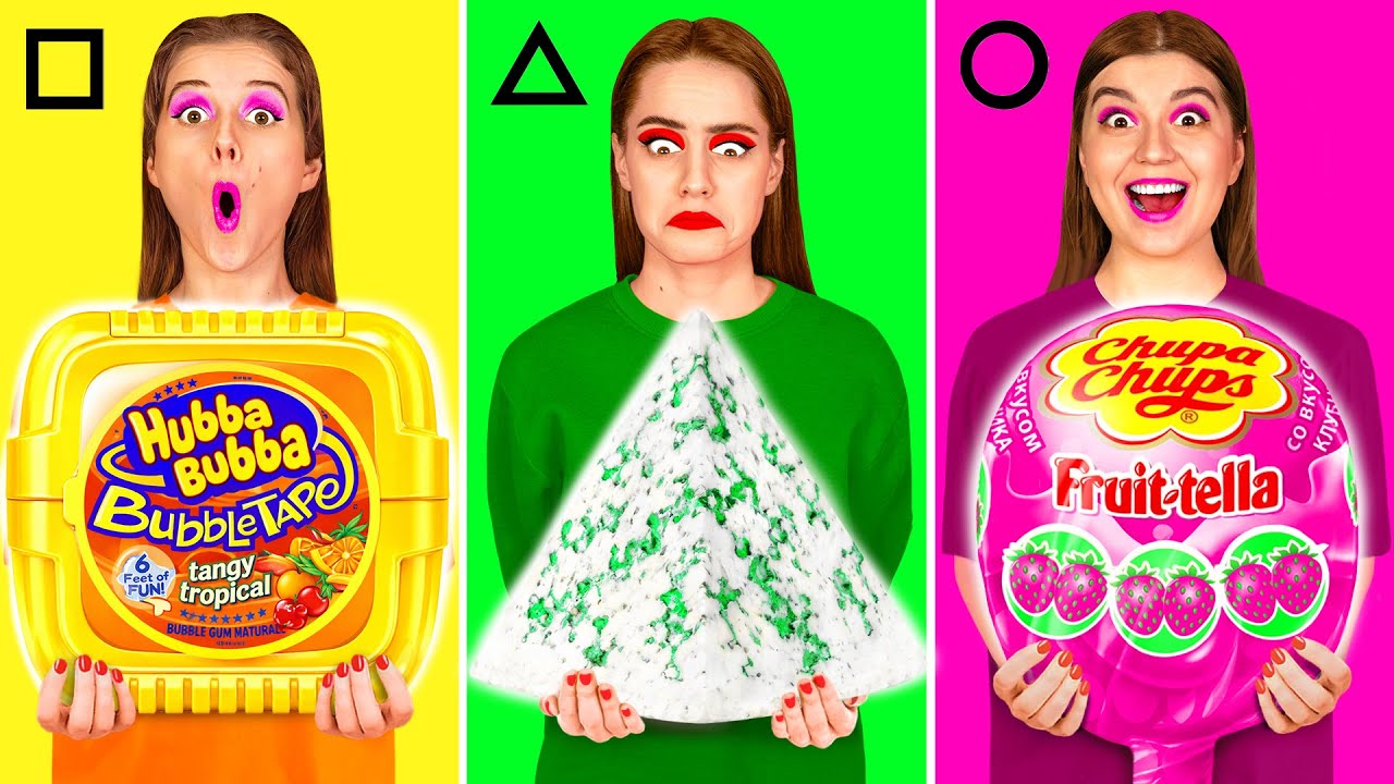 Geometric Shape Food Challenge | Simple Cooking Hacks by DaRaDa ...