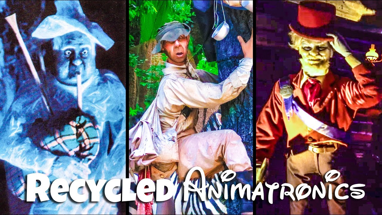 Top 10 Secrets of Recycled Disney Animatronics Pt 2 - Walt Disney World ...