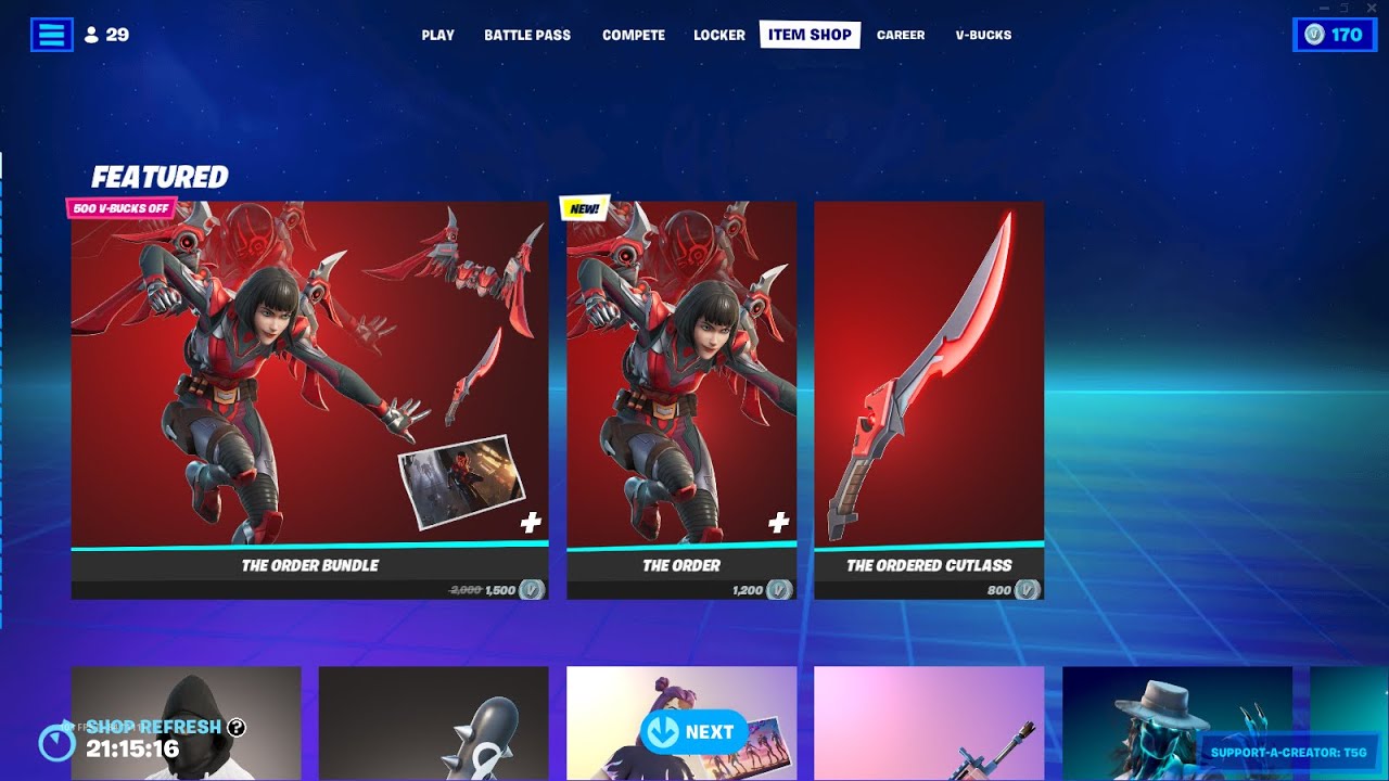 New!!! Fortnite The Order Skin + More - YouTube