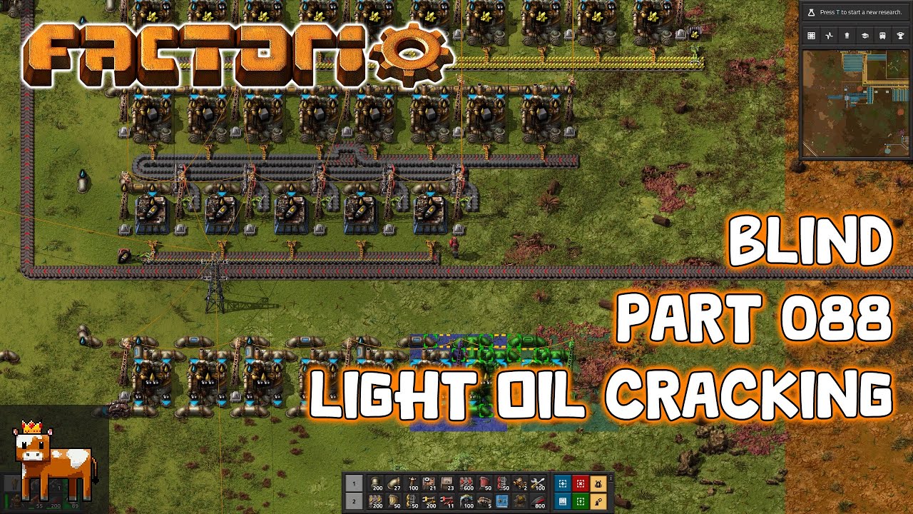 Idiot Plays Factorio - Part 088: Light Oil Cracking - YouTube