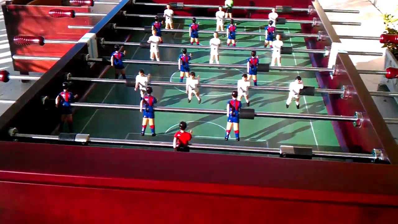 futbolin profesional modelo catalan - YouTube