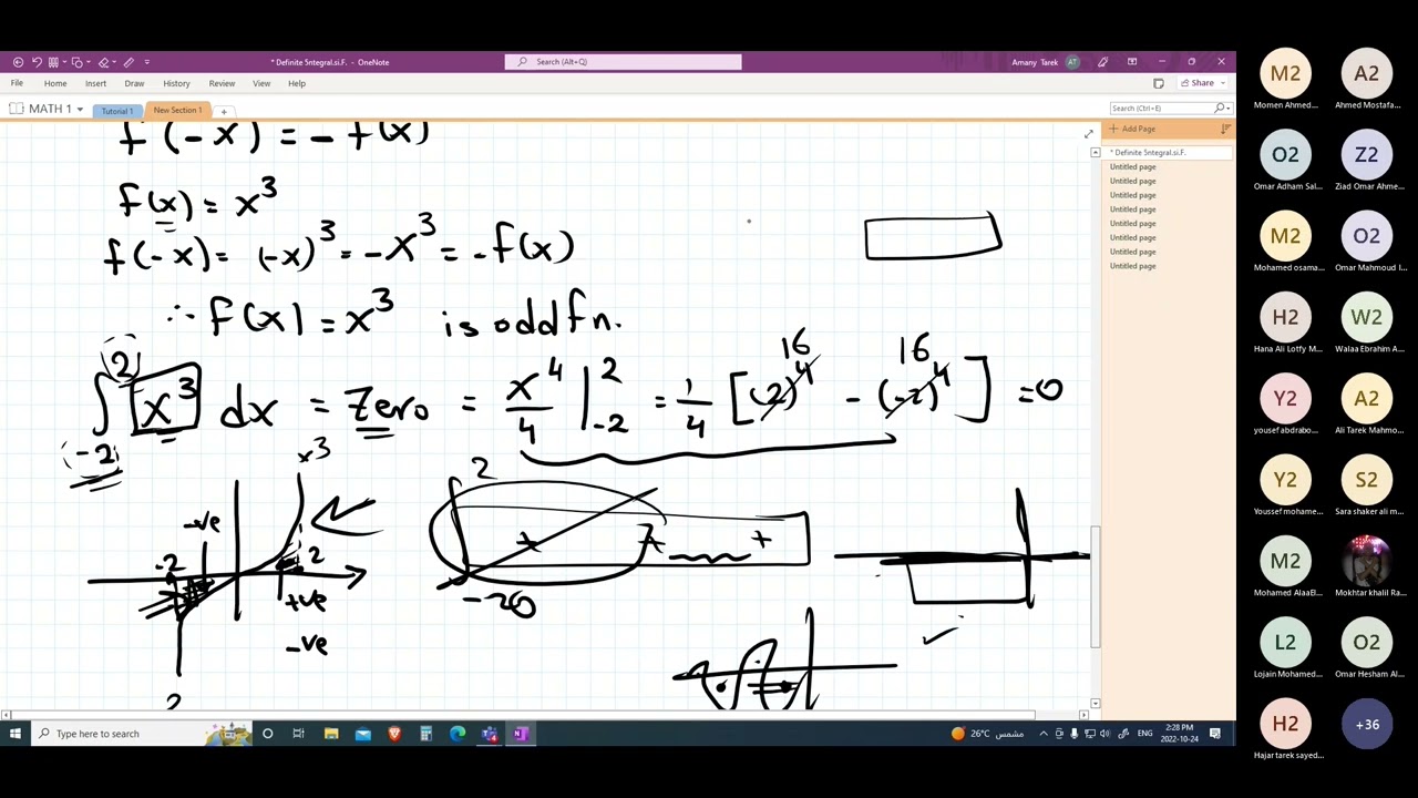 Definite integral & Fundamental theorem of calculus -Fall 2022 - YouTube