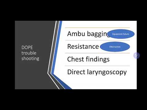 Acute deterioration in a ventilated Patient in PICU ..DOPE pneumonic ...