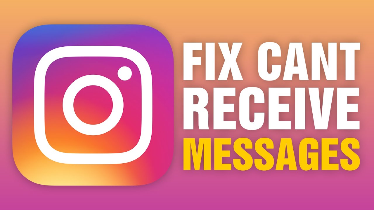 How To Fix Can't Receive Messages in Instagram - YouTube