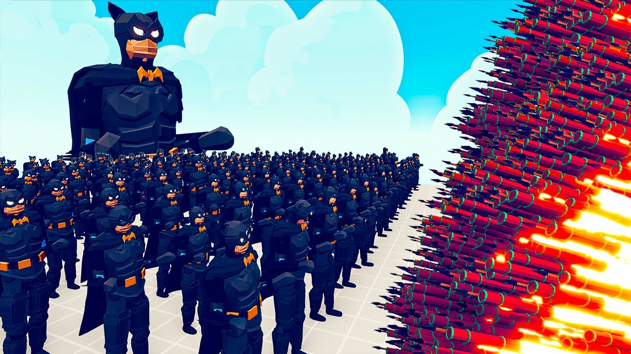 100x BATMAN + 1x GIANT BATMAN vs 1x EVERY GODS - Totally Accurate ...