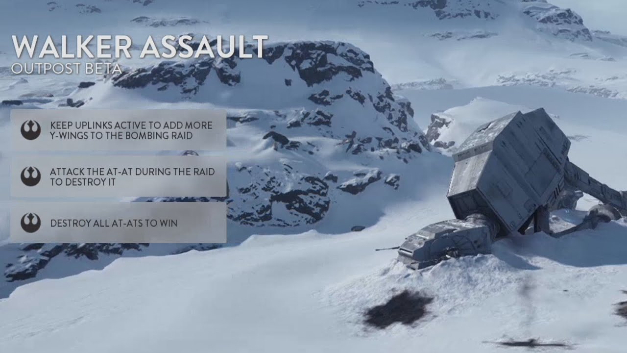Walker Assault in Star Wars Battlefront Full Round (PS4 Gameplay) - YouTube