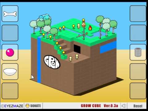 [Eyezmaze.com] GROW CUBE VER 0.1 Walkthrough [Flash Game] - YouTube