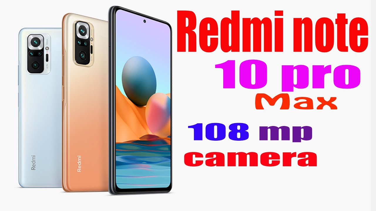 redmi note 10 pro max - 108 mp camera - YouTube