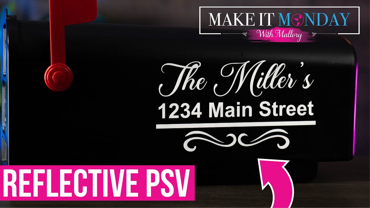 Reflective Adhesive Vinyl Mailbox Tutorial | Make It Monday - YouTube